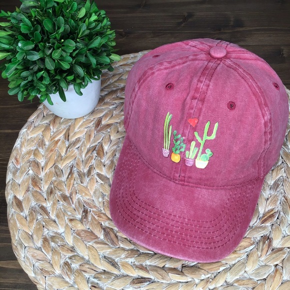 Accessories | Cactus Succulent Adjustable Baseball Cap Dad Hat | Poshmark